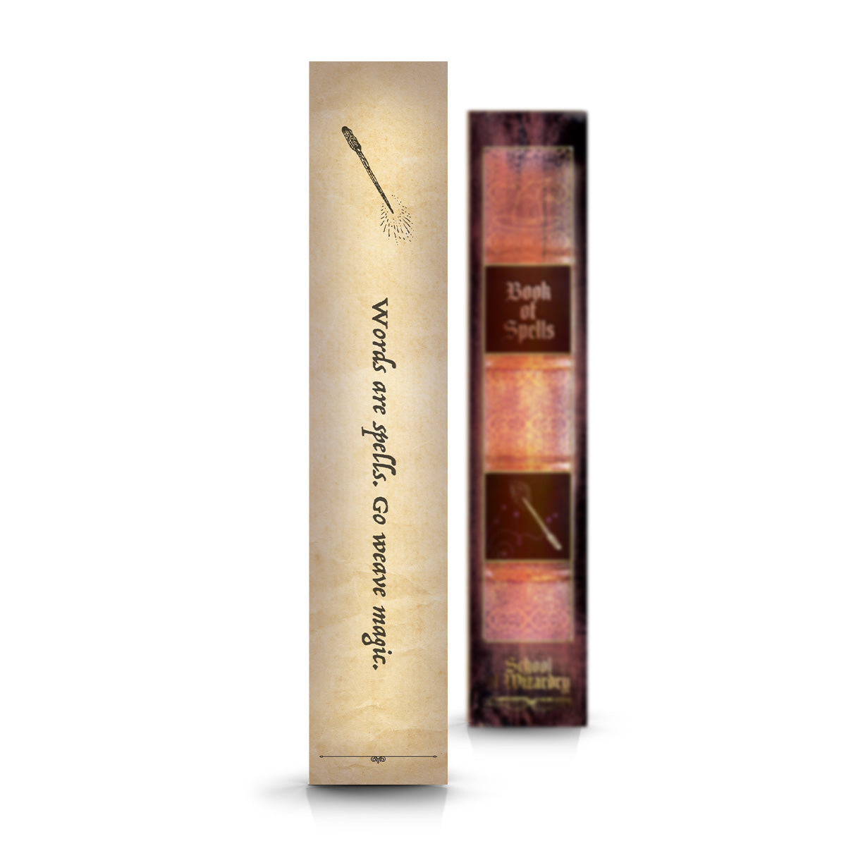 Bogmærke - Bookspines 'Book of spells' – OVERLAPP.dk